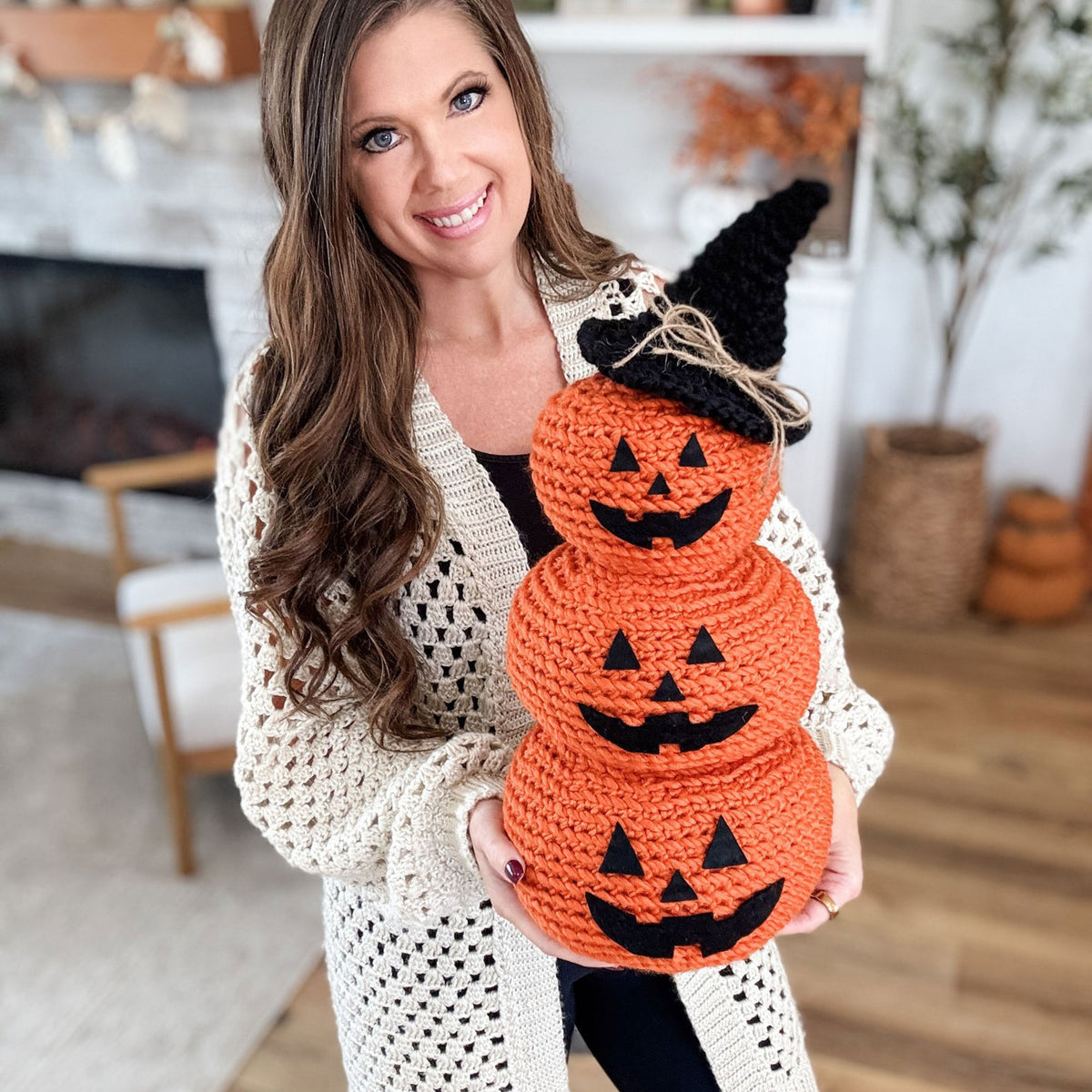 Jack-O-Lantern Pumpkin Stack – Mary Maxim