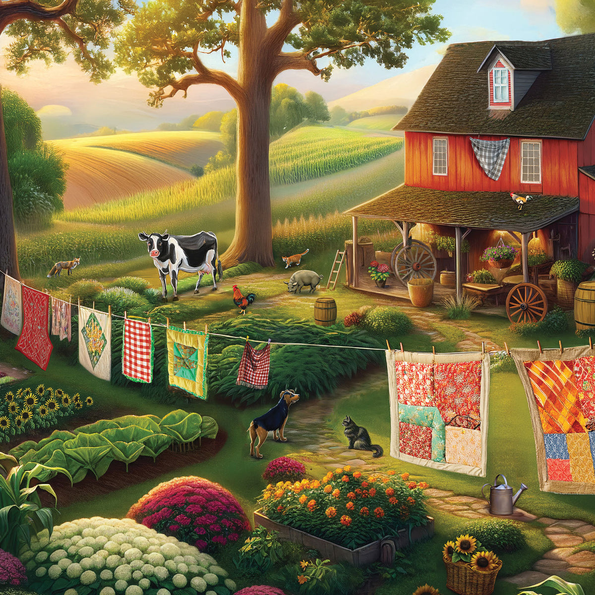 Country Farm Life Jigsaw Puzzle – Mary Maxim