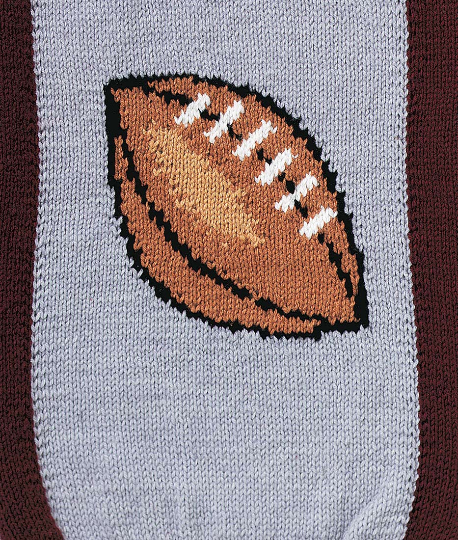 Football Pullover Pattern – Mary Maxim