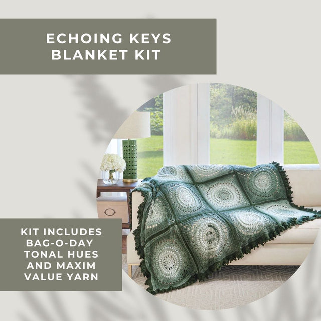 Echoing Keys Blanket – Mary Maxim