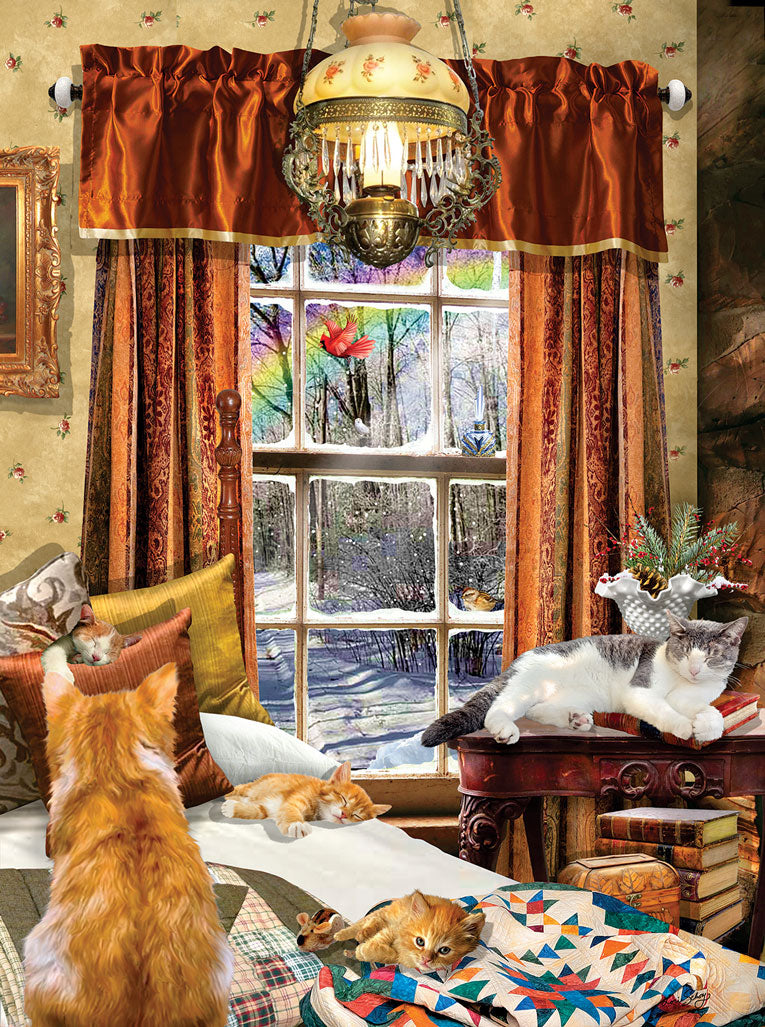 Winter Cats Jigsaw Puzzle – Mary Maxim