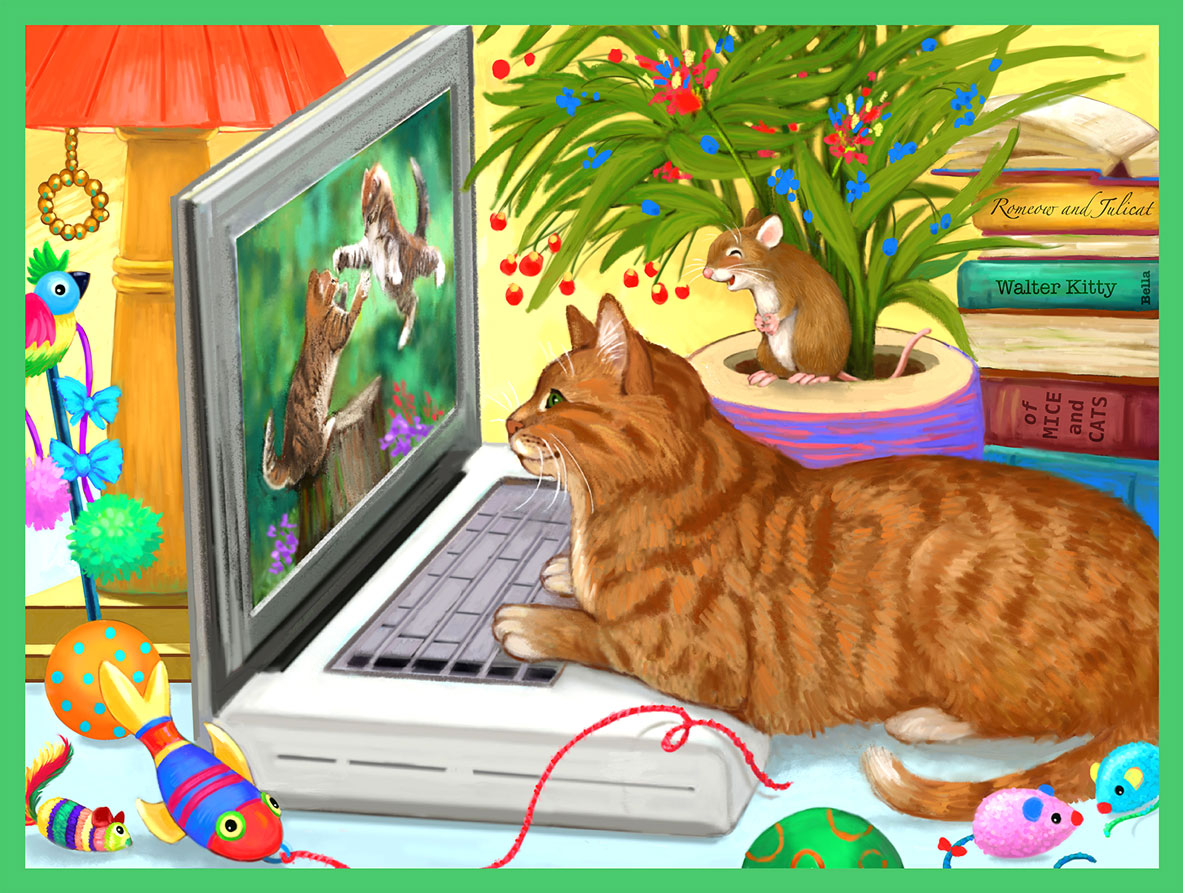 Cat Videos Jigsaw Puzzle – Mary Maxim