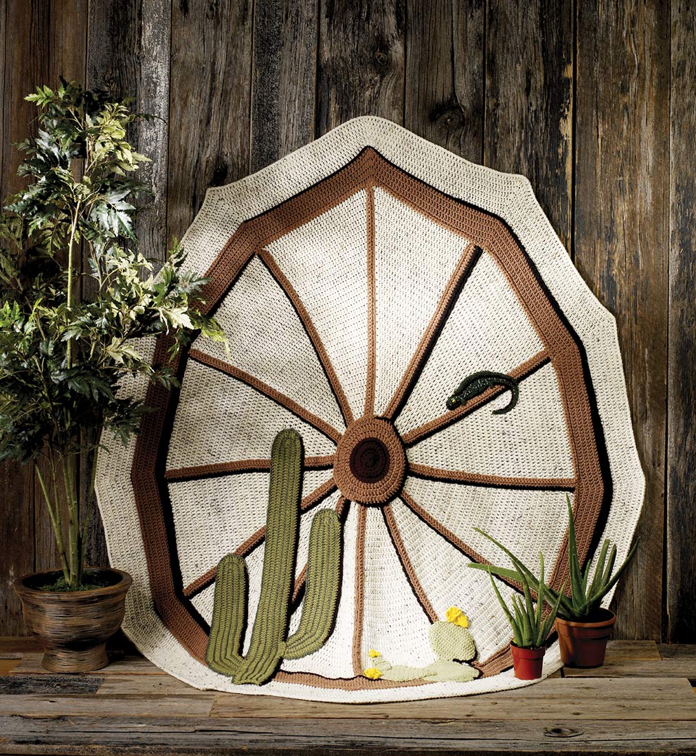 Wagon Wheel Throw Pattern – Mary Maxim