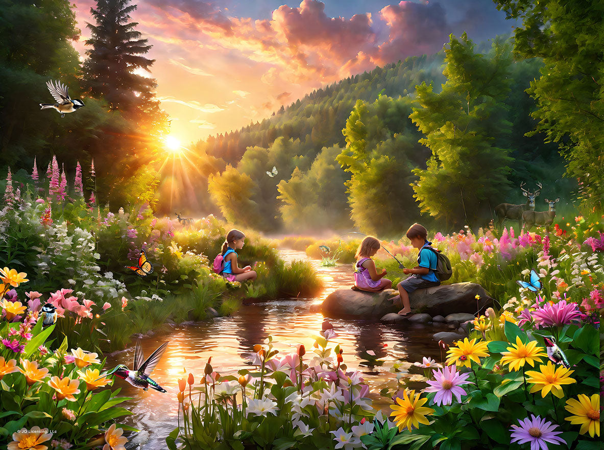 Tranquil Stream Jigsaw Puzzle – Mary Maxim