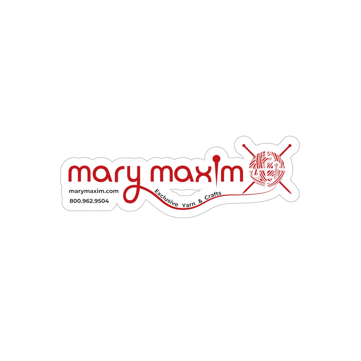 Mary Maxim Transparent Outdoor Sticker