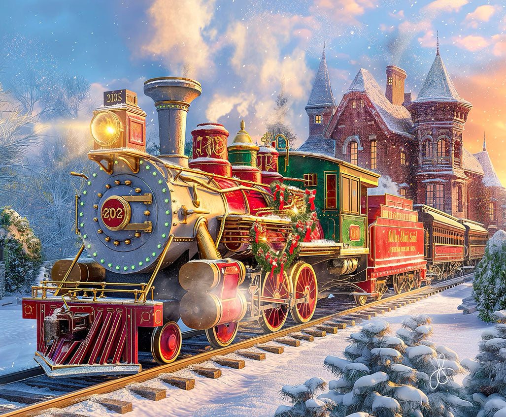Christmas Train Ride Jigsaw Puzzle – Mary Maxim