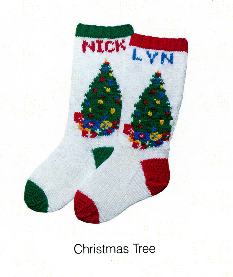 Christmas Tree Stocking Pattern – Mary Maxim