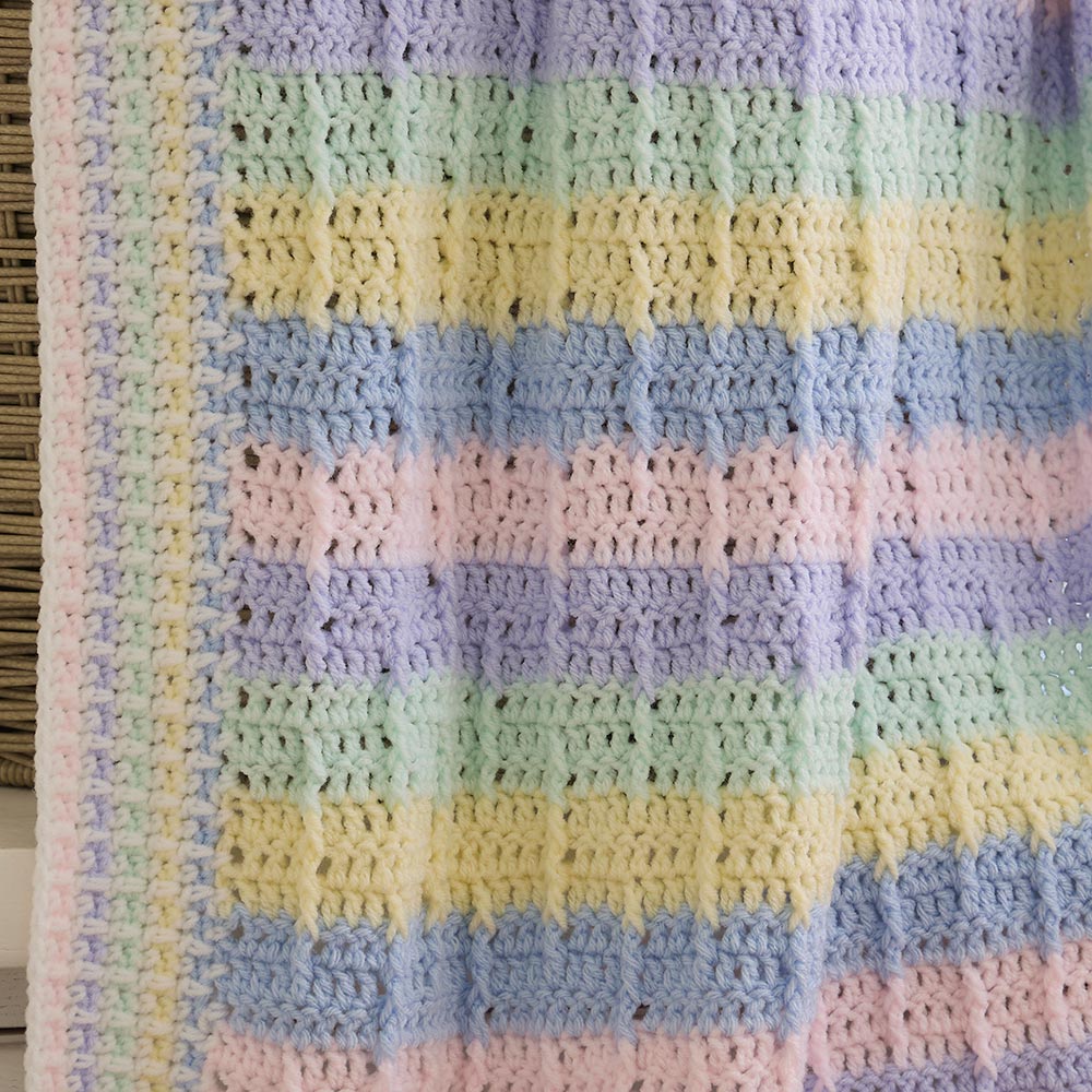 Rainbow Baby Blanket – Mary Maxim