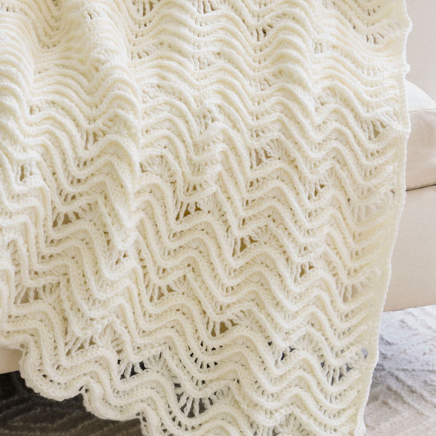 Lace Cascade Throw – Mary Maxim
