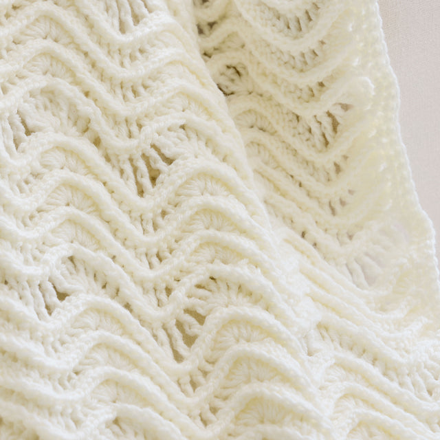 Lace Cascade Throw – Mary Maxim