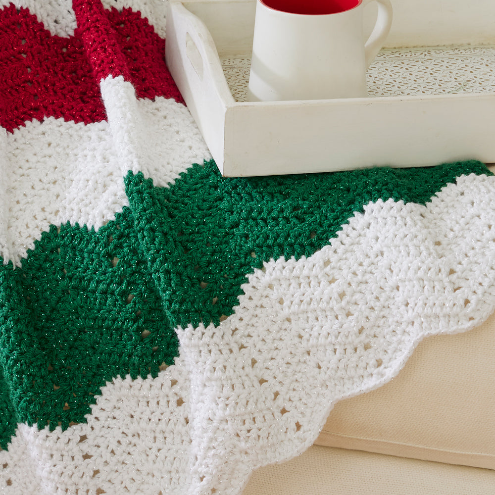 Holiday Ripples Afghan – Mary Maxim