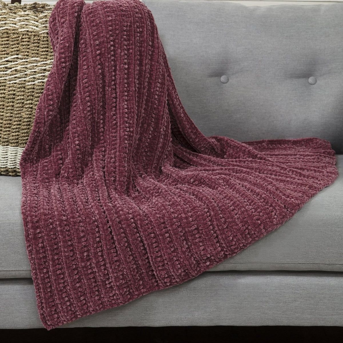 Free Cozy Rib Throw Pattern – Mary Maxim