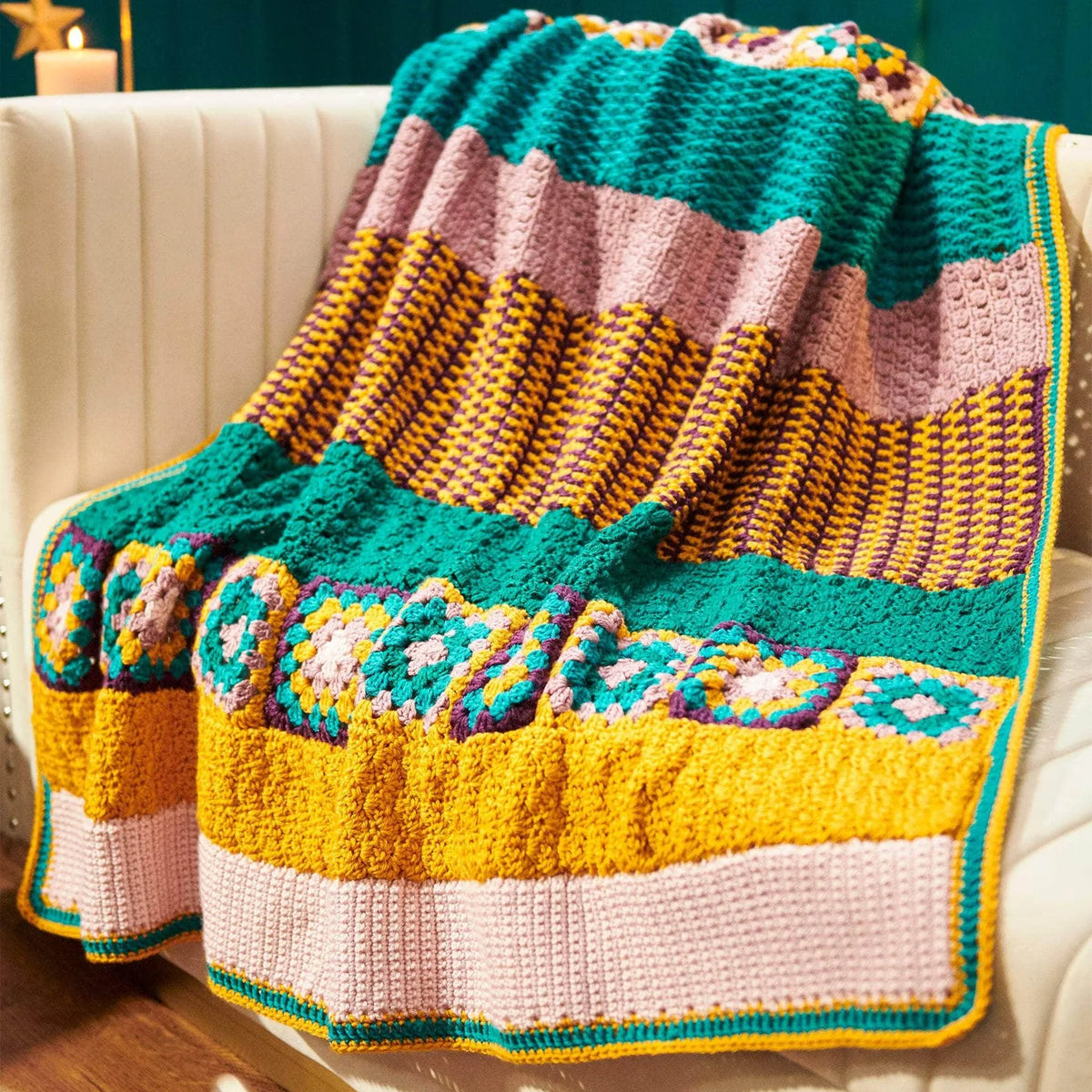 Free Homestead Harmony Blanket Pattern – Mary Maxim