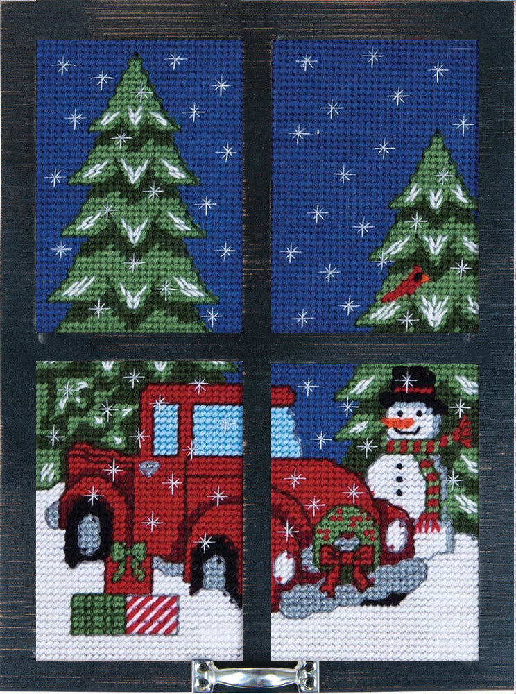 Winter Days Window Frame Plastic Canvas Kit – Mary Maxim