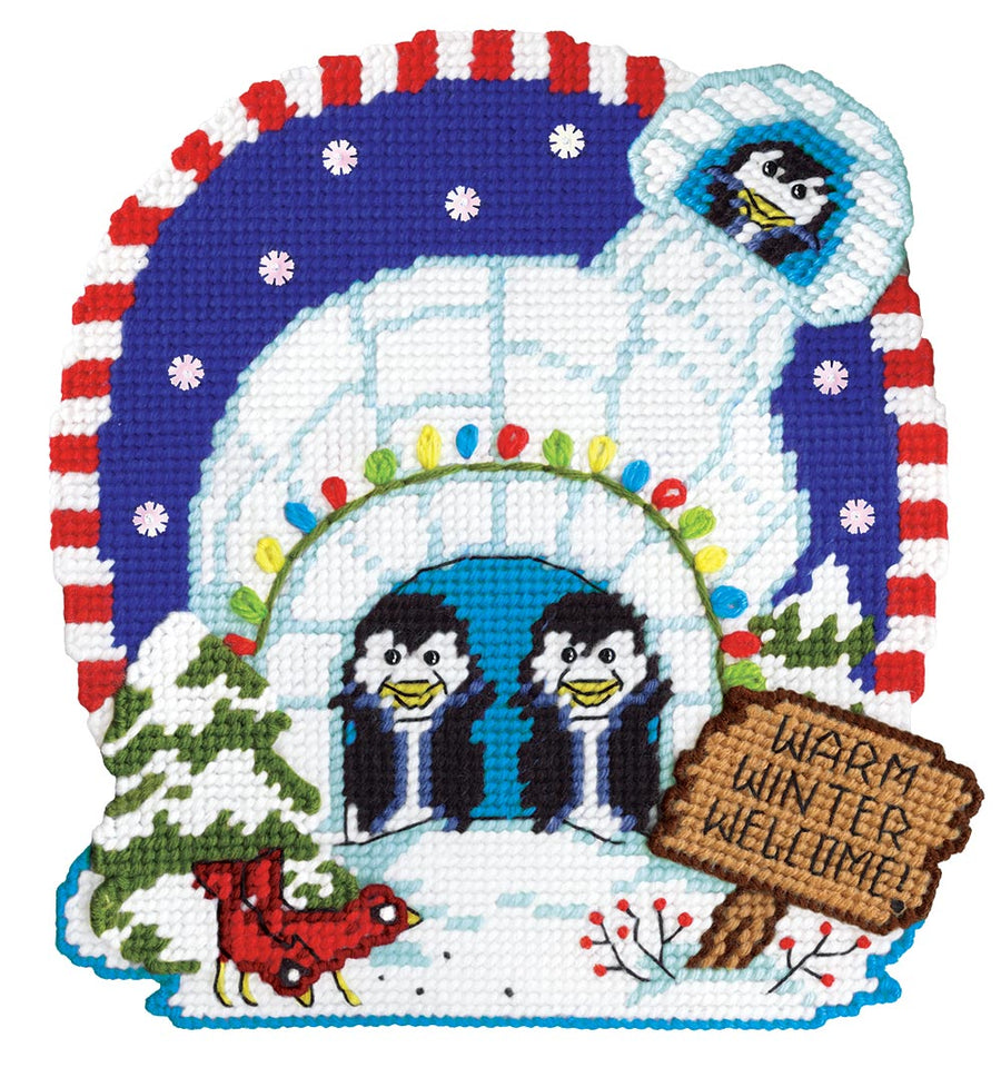 Warm Winter Welcome Plastic Canvas Kit – Mary Maxim