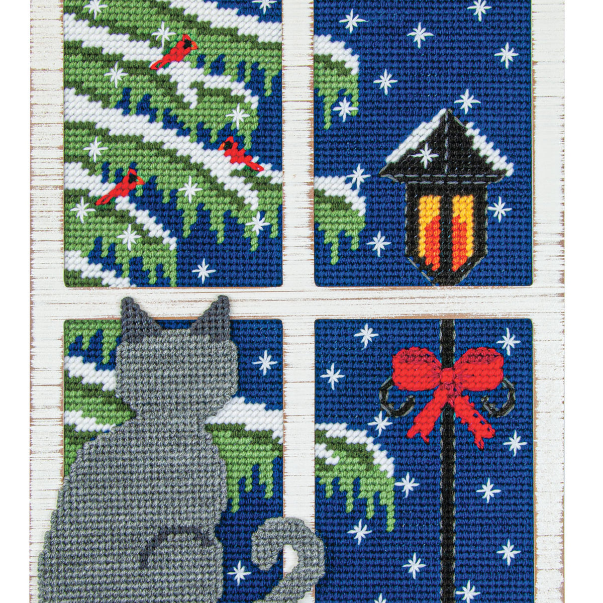 Winter Bird Watching Window Frame Plastic Canvas Kit – Mary Maxim