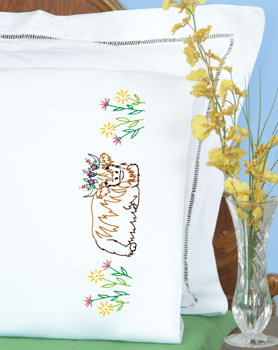 Pillowcase Embroidery & Cross Stitch Kits | Mary Maxim