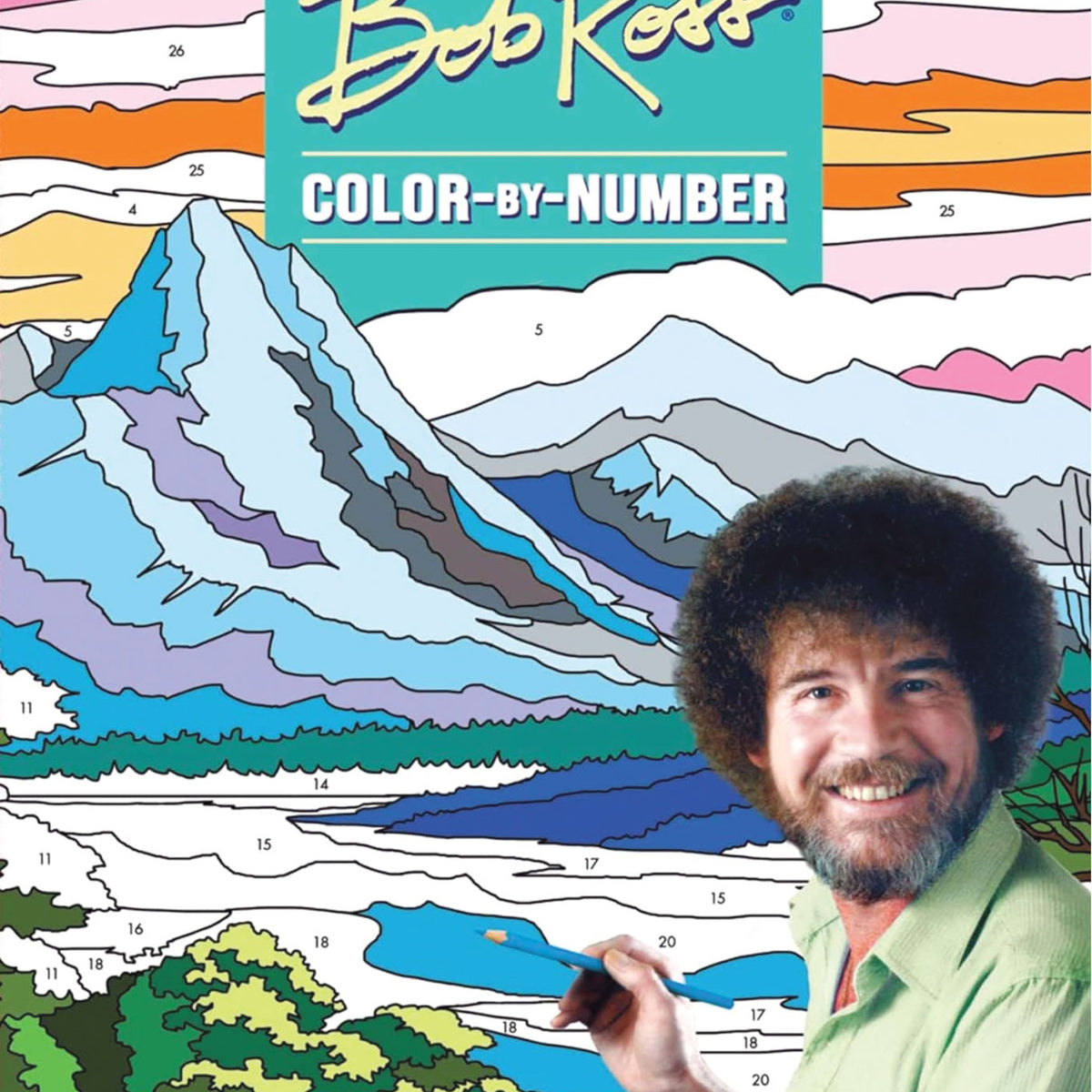 Bob Ross Color By Number Coloring Book – Mary Maxim
