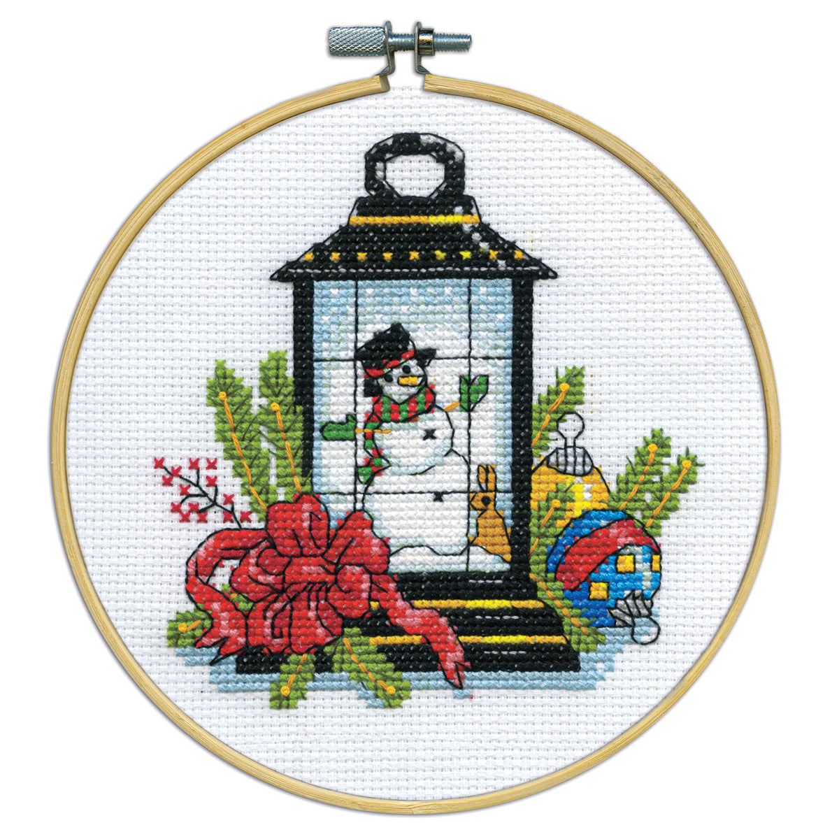 Lantern Counted Cross Stitch Hoop – Mary Maxim