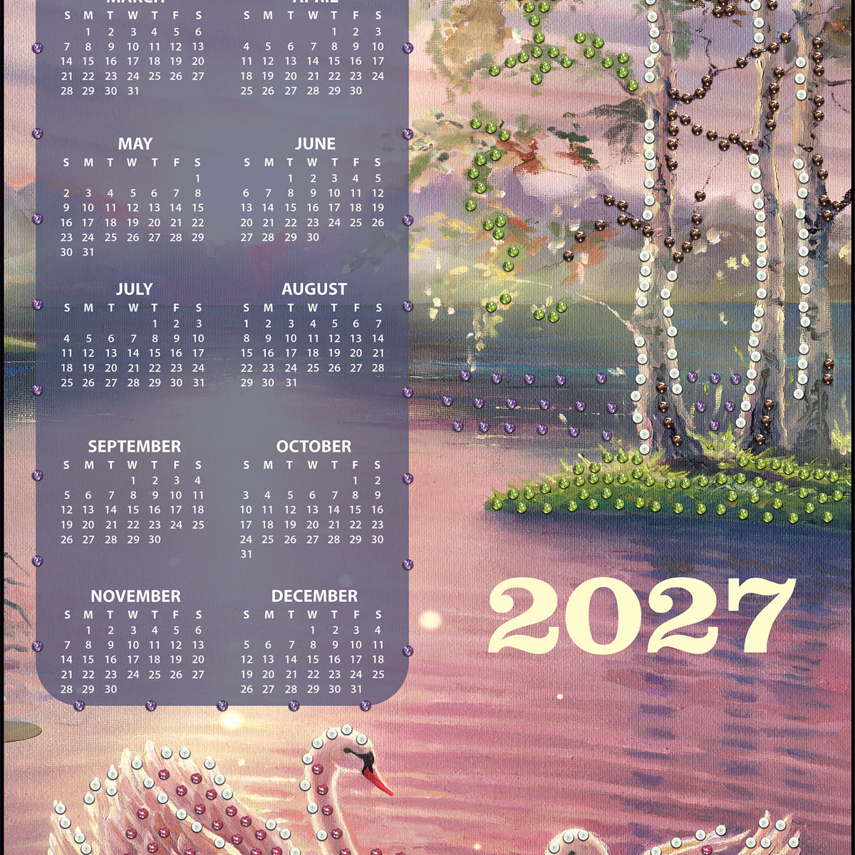 Swans 2027 Felt Sequin Calendar – Mary Maxim