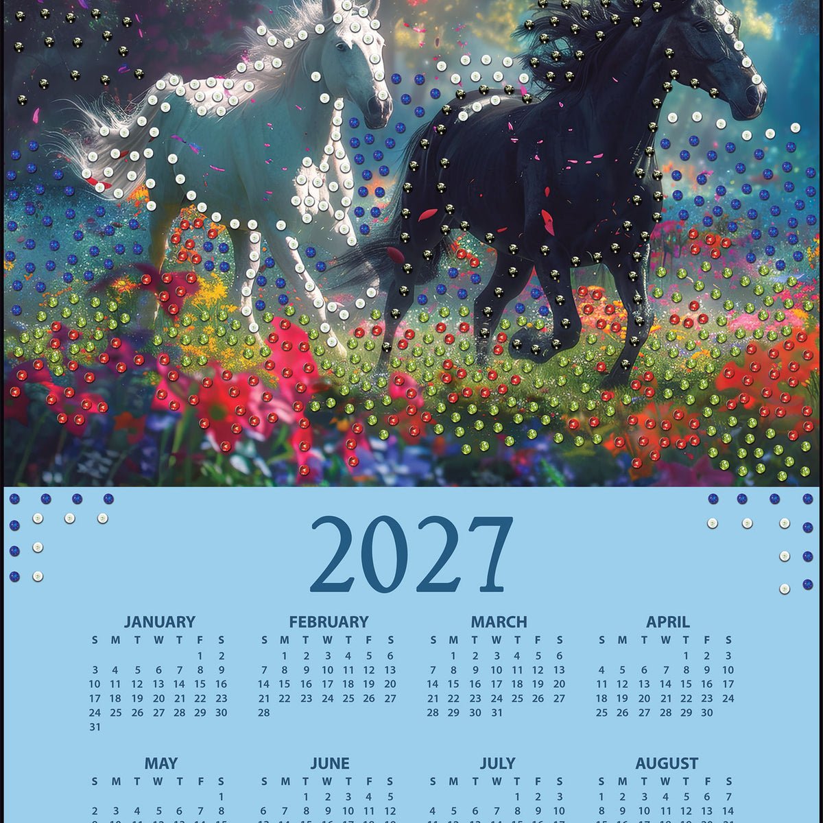 Horses 2027 Felt Sequin Calendar – Mary Maxim