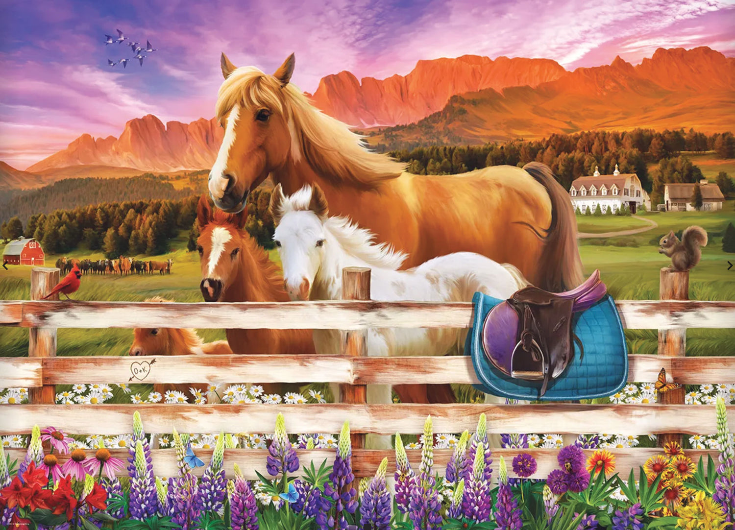 Horse and Foal Jigsaw Puzzle – Mary Maxim
