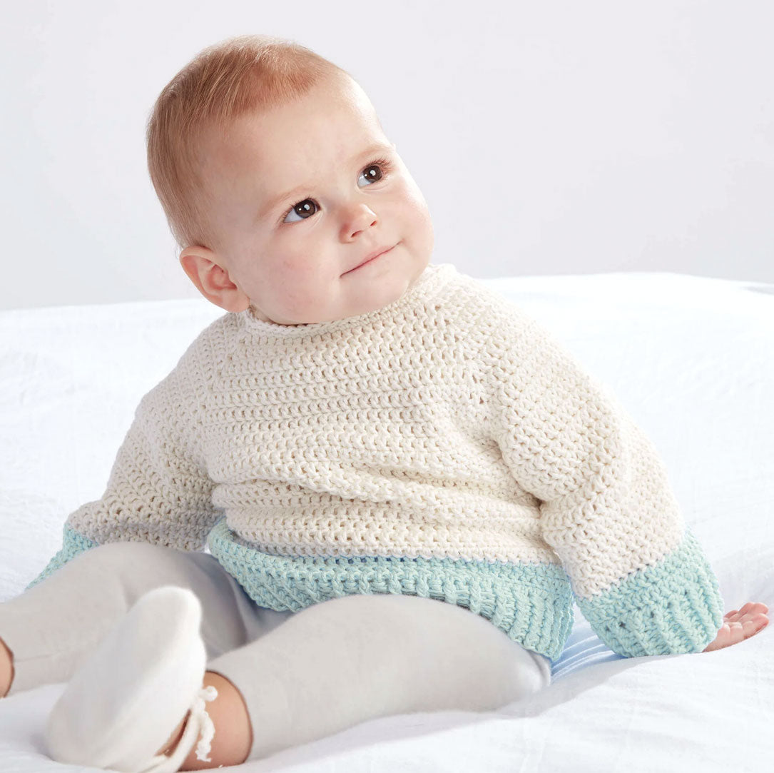 Dip Down Crochet Pullover – Mary Maxim