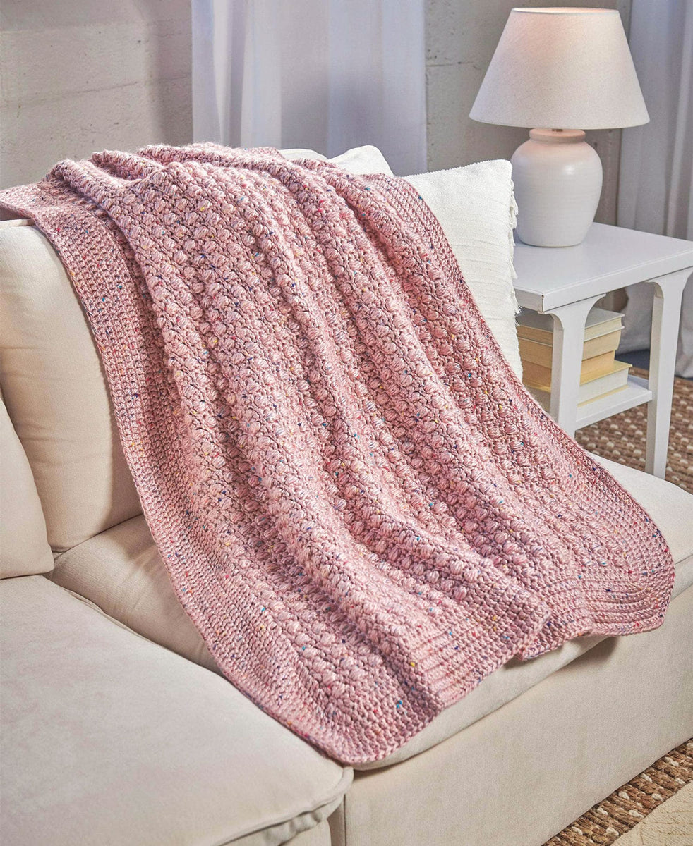 Boxed Beads Blanket – Mary Maxim