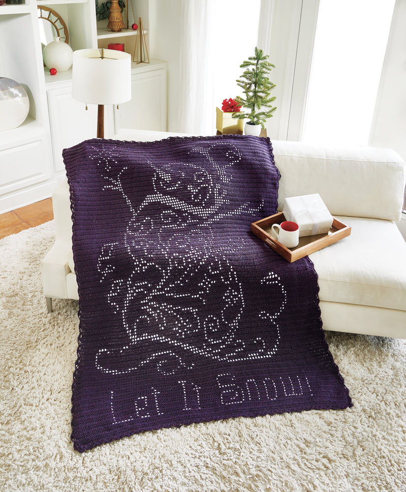 Let It Snow Throw – Mary Maxim
