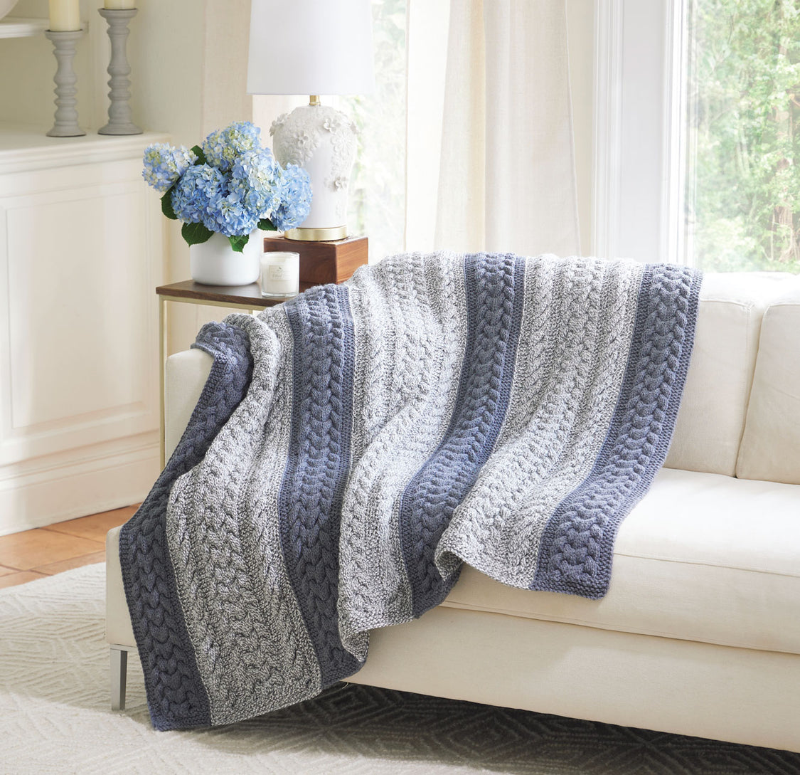 Knit Afghan, Throw, & Blanket Kits – Mary Maxim