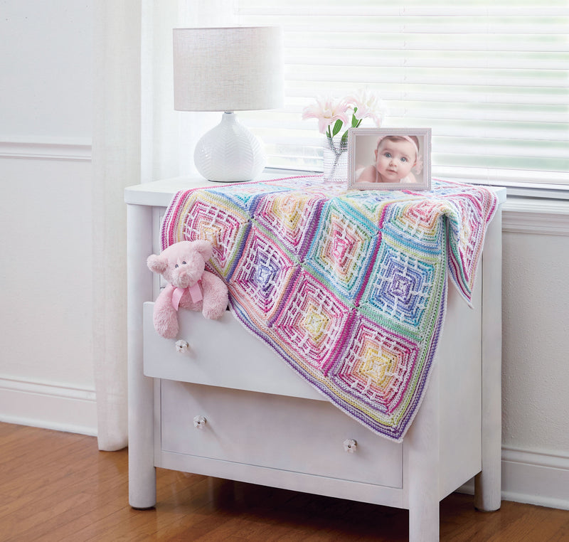 Patchwork Prism Crochet Baby Blanket – Mary Maxim