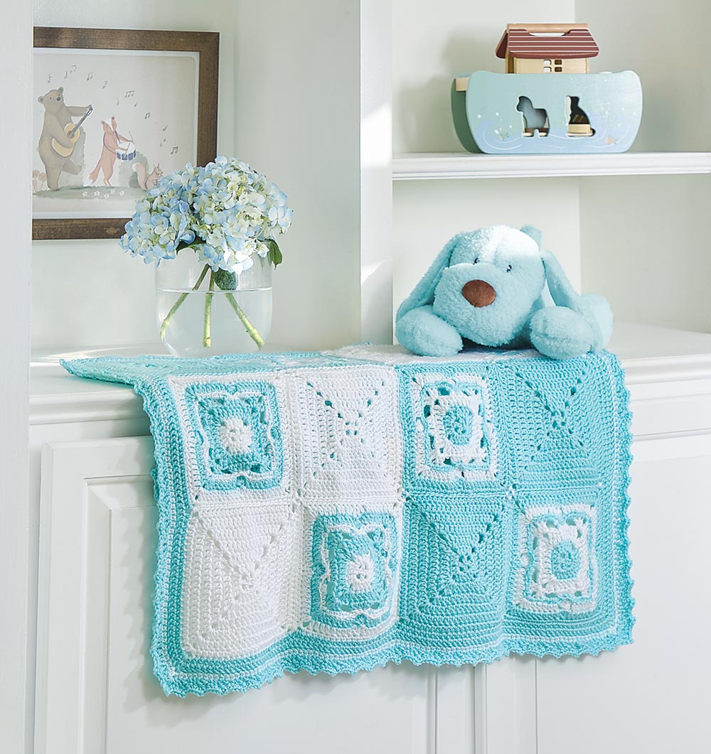 Giggle Squares Baby Blanket – Mary Maxim