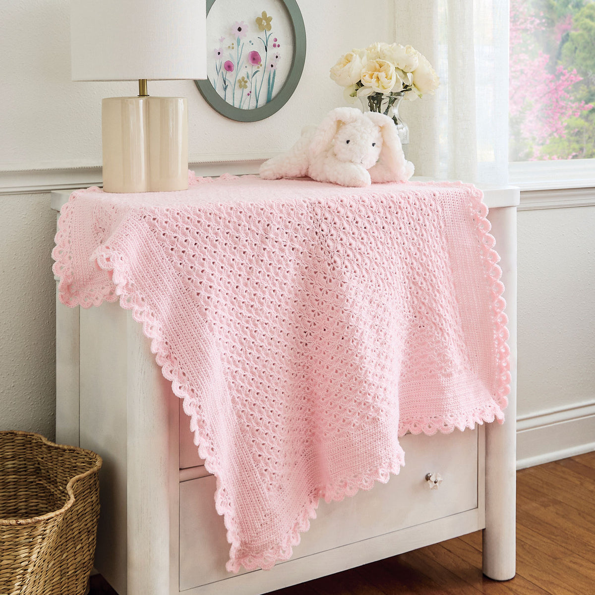 Easy Crochet Shell Stitch Baby Blanket Pattern • Craftdrawer