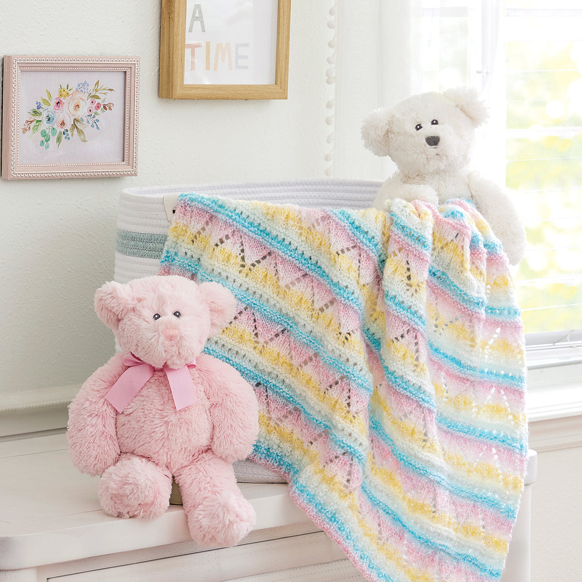 Sweet Knit Baby Blanket Pattern – Mary Maxim
