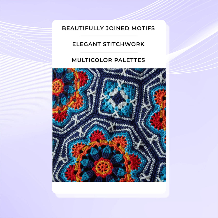 Persian Tiles Throw (Premier Everyday DK) – Mary Maxim