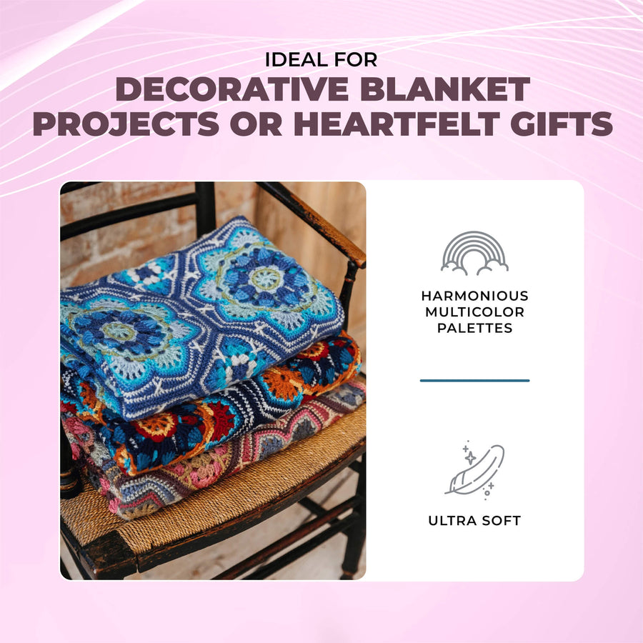 Persian Tiles Throw (Premier Everyday DK) – Mary Maxim