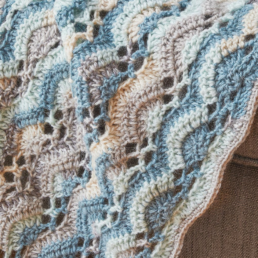 Waterfall Ripple Afghan – Mary Maxim