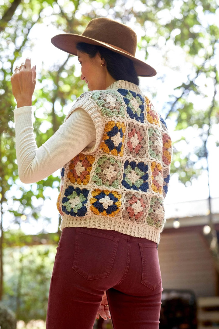 Free Granny Square Crochet Vest Pattern – Mary Maxim