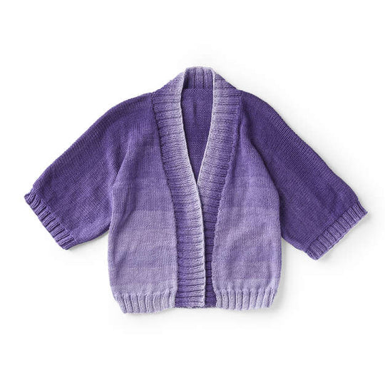 Free Knit Kimono Style Jacket Pattern – Mary Maxim