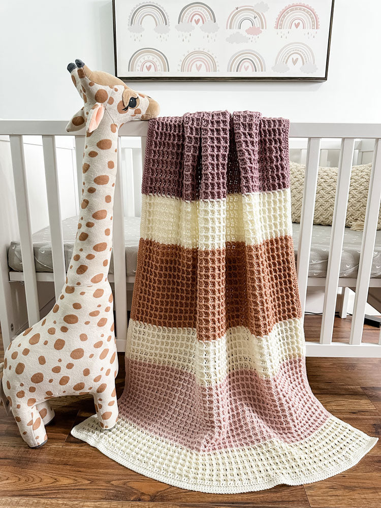 Waffle-icious Baby Blanket/Throw – Mary Maxim