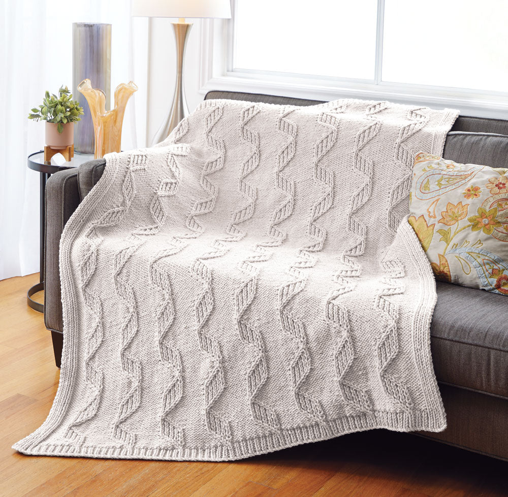 Spinning Ribbon Blanket Pattern – Mary Maxim