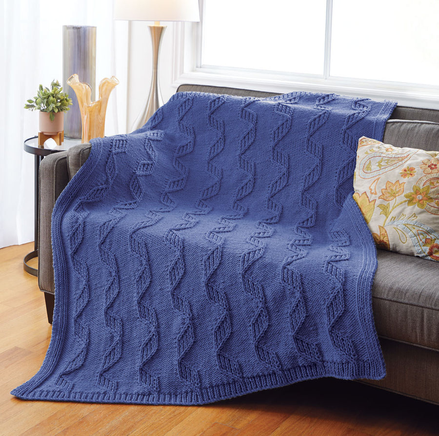 Spinning Ribbon Blanket Pattern – Mary Maxim