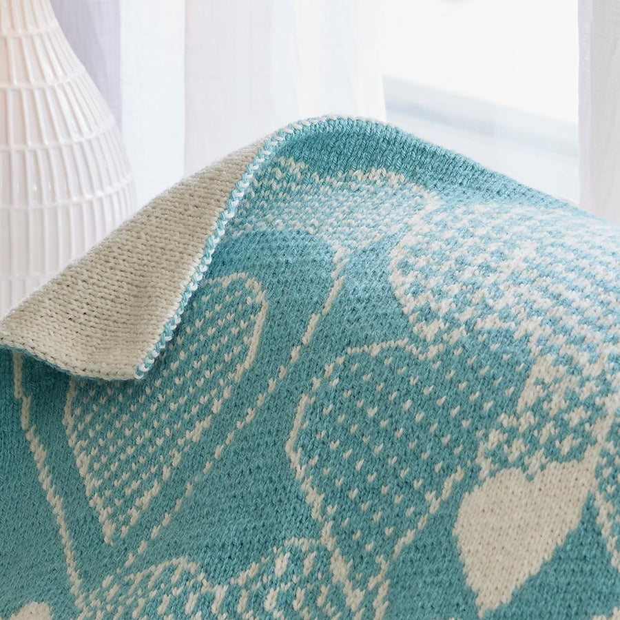 Hearts Aplenty Double Knit Baby Blanket – Mary Maxim