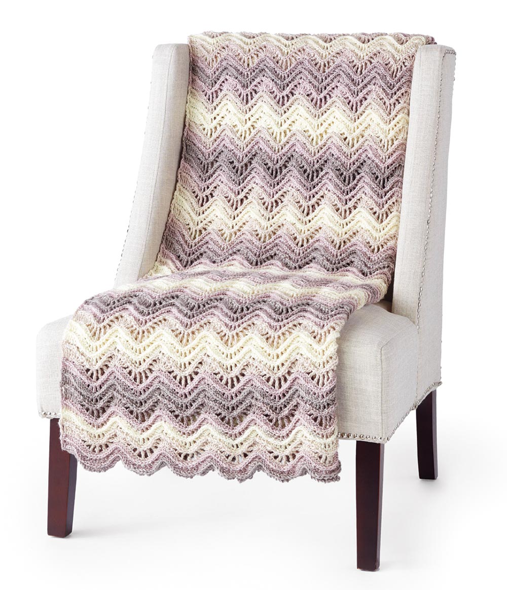 Crochet Ripple Ridges Blanket – Mary Maxim