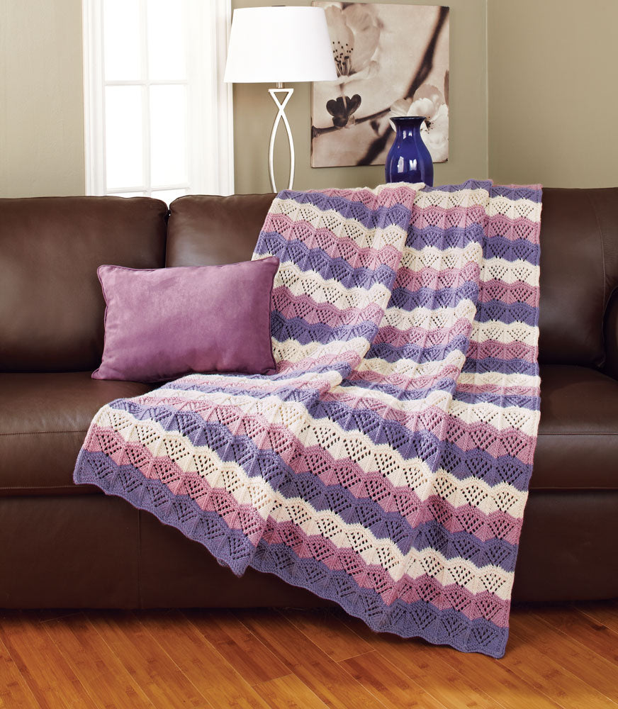 Lace Ripple Throw Pattern – Mary Maxim