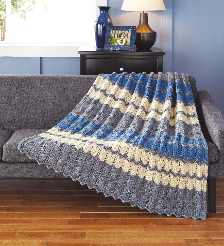 Sandstone Ripple Afghan Pattern – Mary Maxim