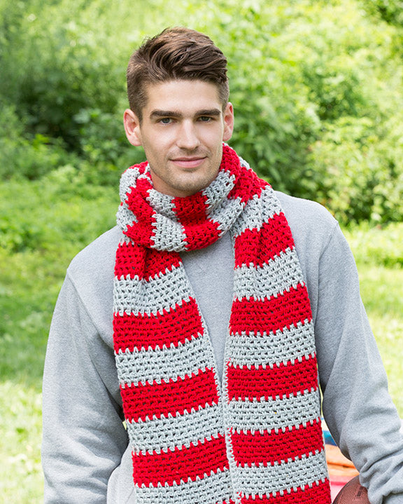 Free My Team Forever Scarf Pattern – Mary Maxim