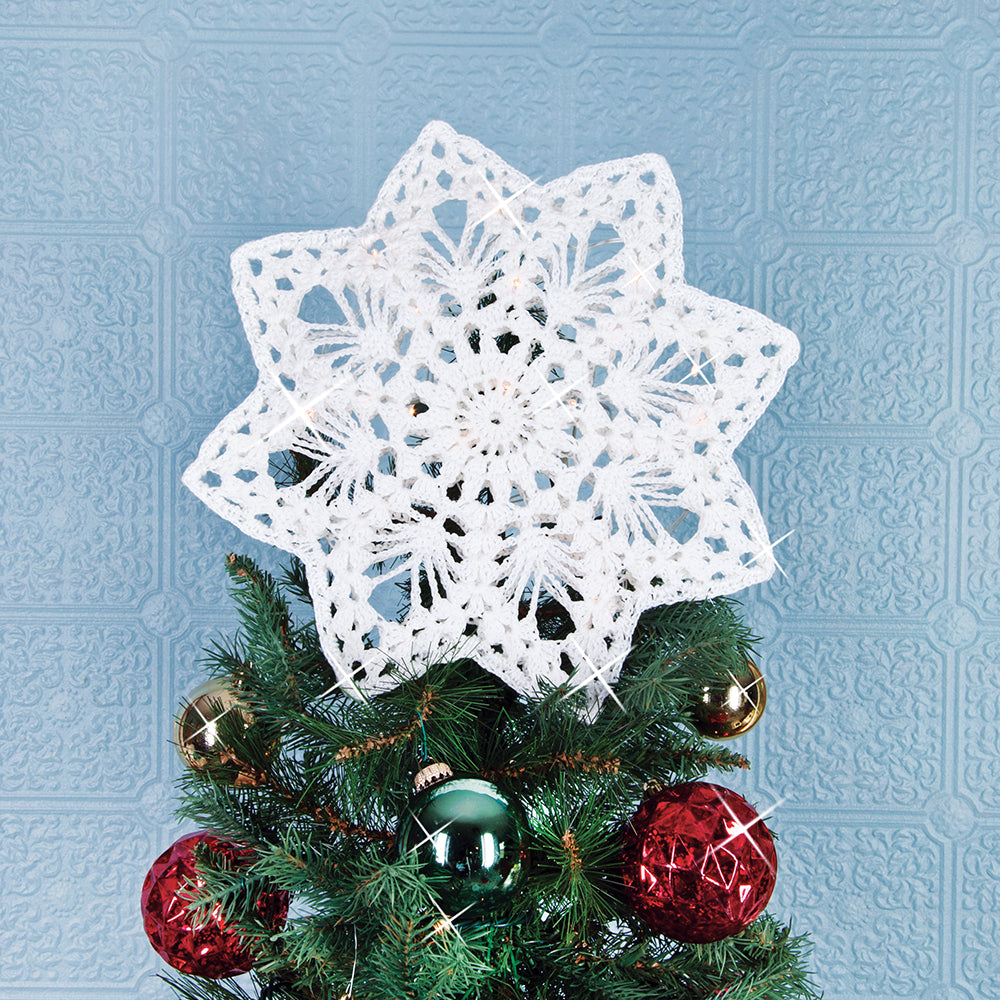 Crocheted Tree Topper – Mary Maxim