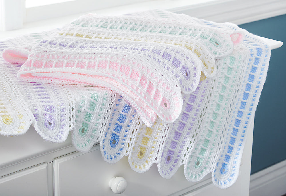 Baby Ribbons Blanket – Mary Maxim