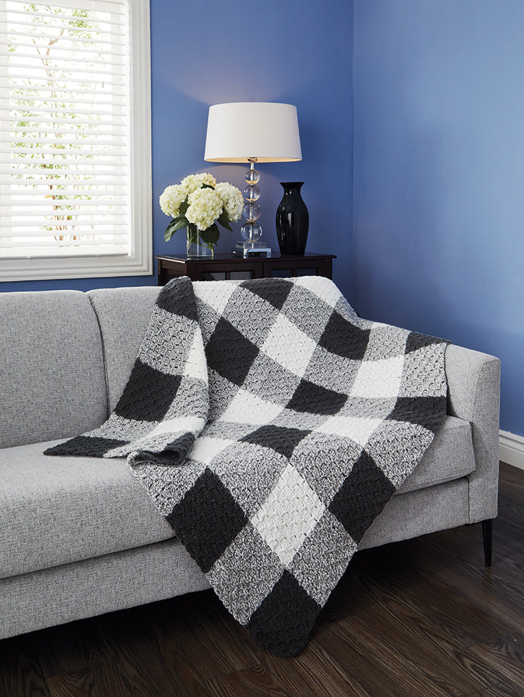 Corner to Corner Plaid Throw – Mary Maxim